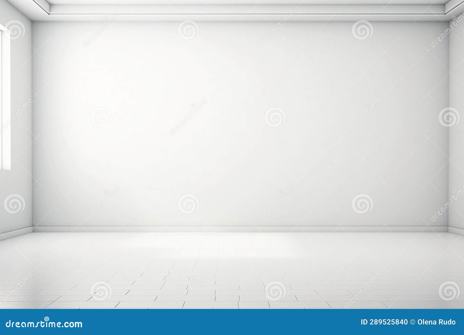 Empty White Room with Shadow Stock Illustration - Illustration of ...