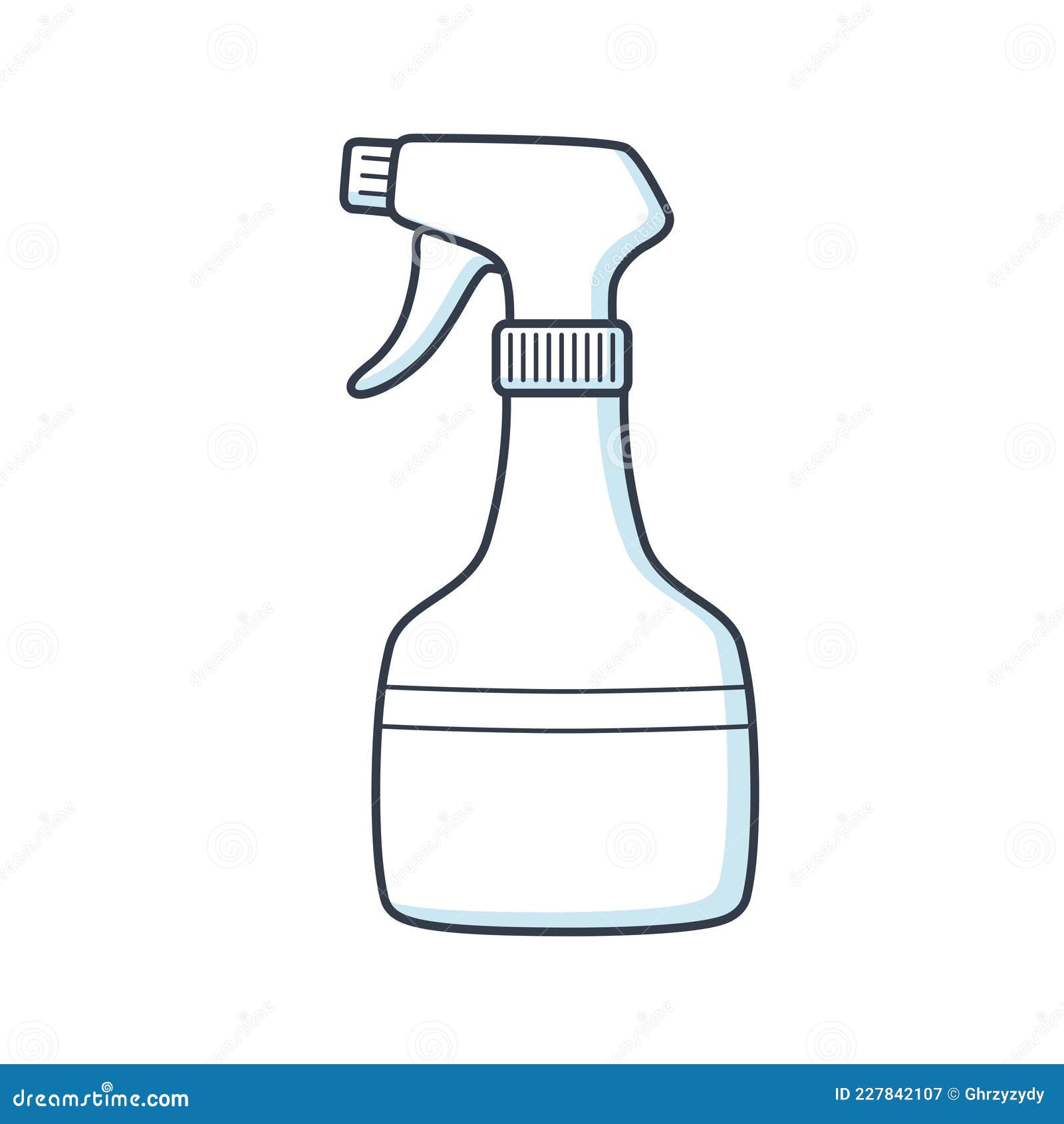 White Cleaning Spray Bottle Isolated Stock Vector - Illustration of ...