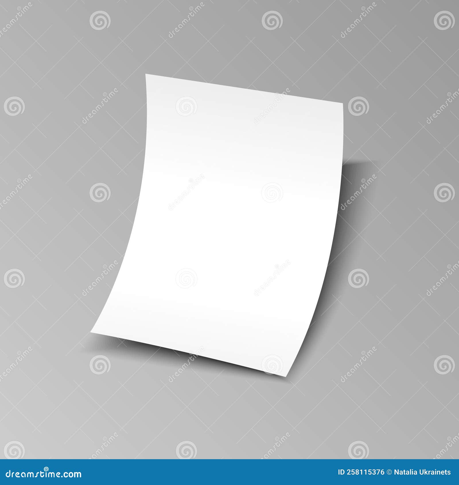 White Clear Flying Sheet of Paper Stock Vector - Illustration of ...