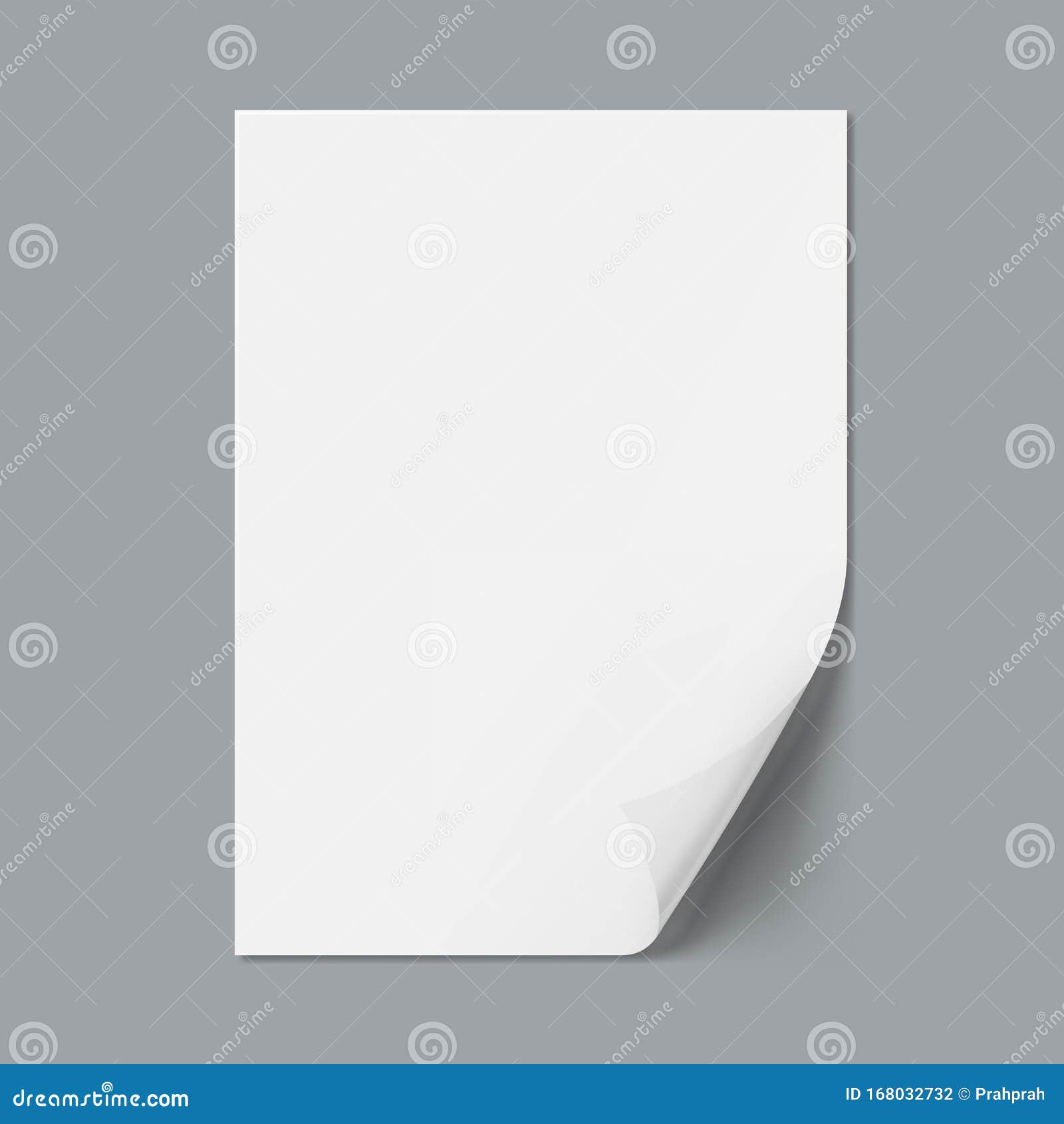 White Clear A4 Paper Sheet with Shadow Stock Vector - Illustration of ...