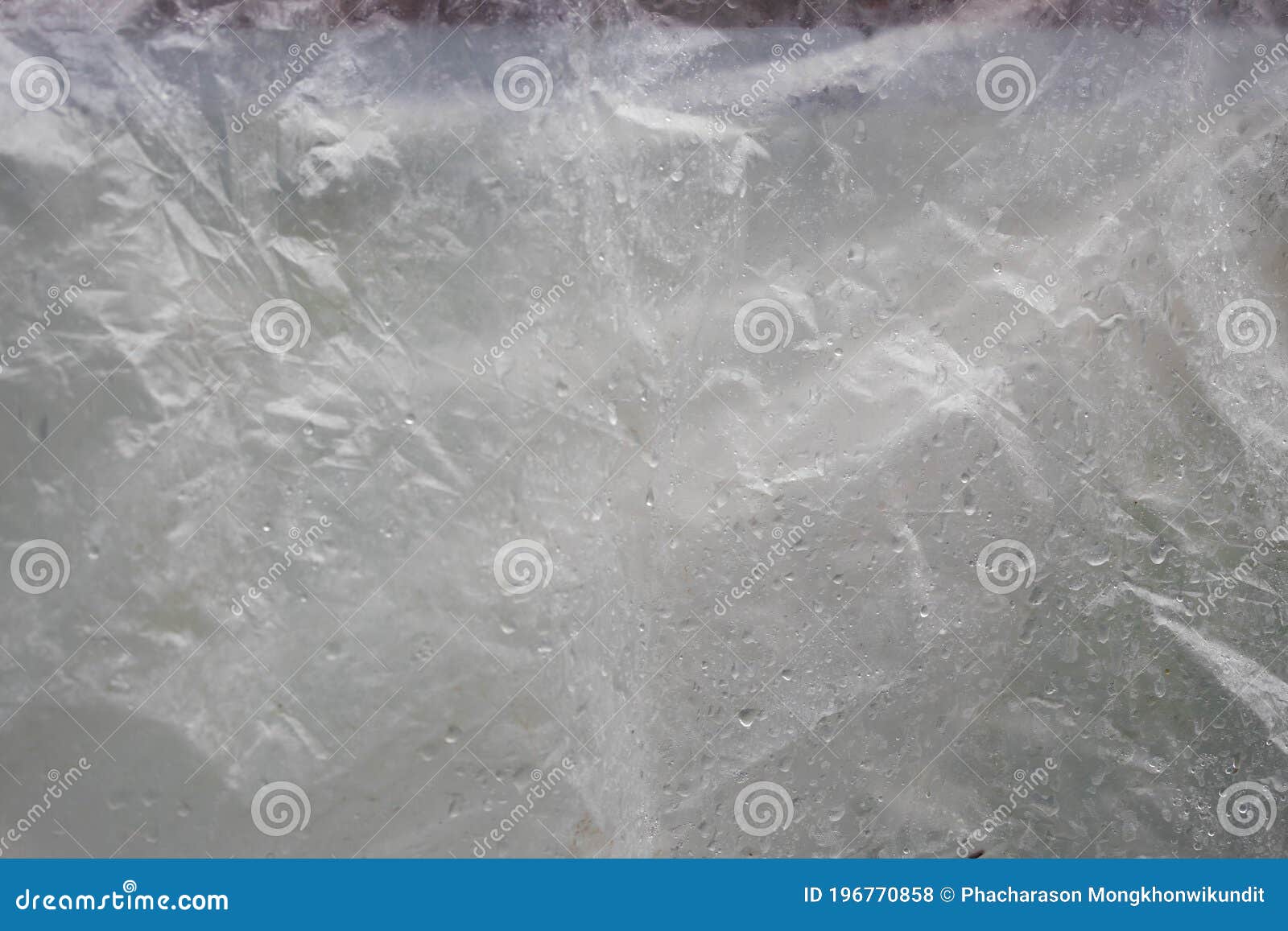 White Clear Plastic Wet with Water for Background Stock Photo - Image ...