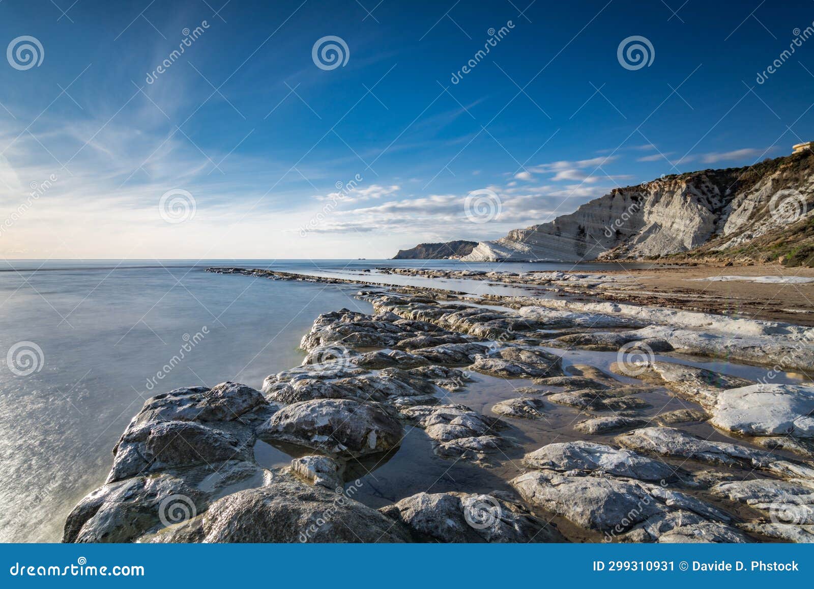Sicily’s Turkish Steps stock image. Image of scala, region - 299310931