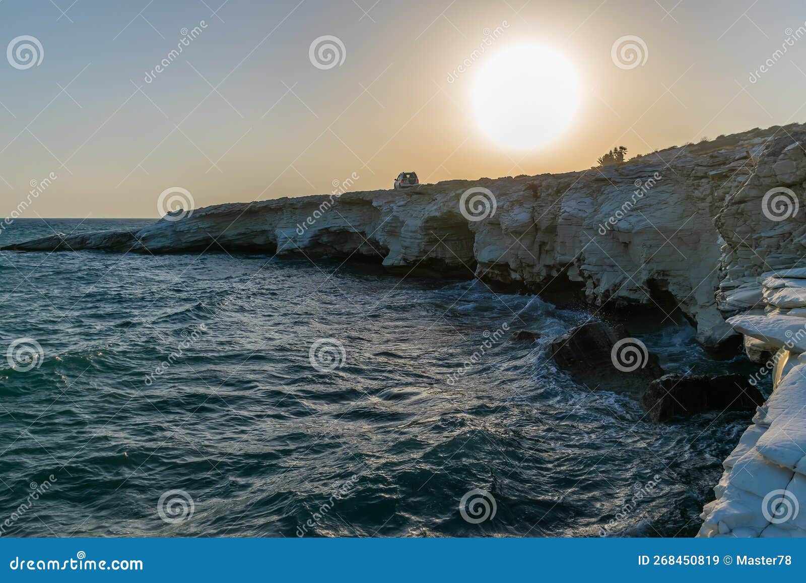 White Cliffs Beach on the Island Stock Image - Image of relax, resort ...