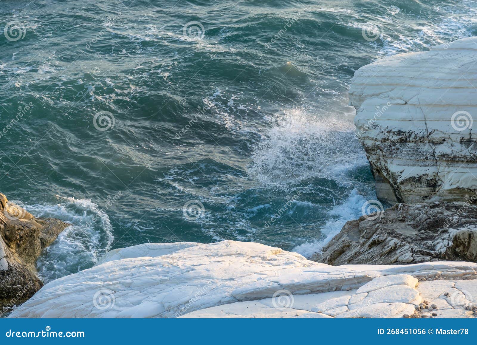 White Cliffs Beach on the Island Stock Photo - Image of limassol ...