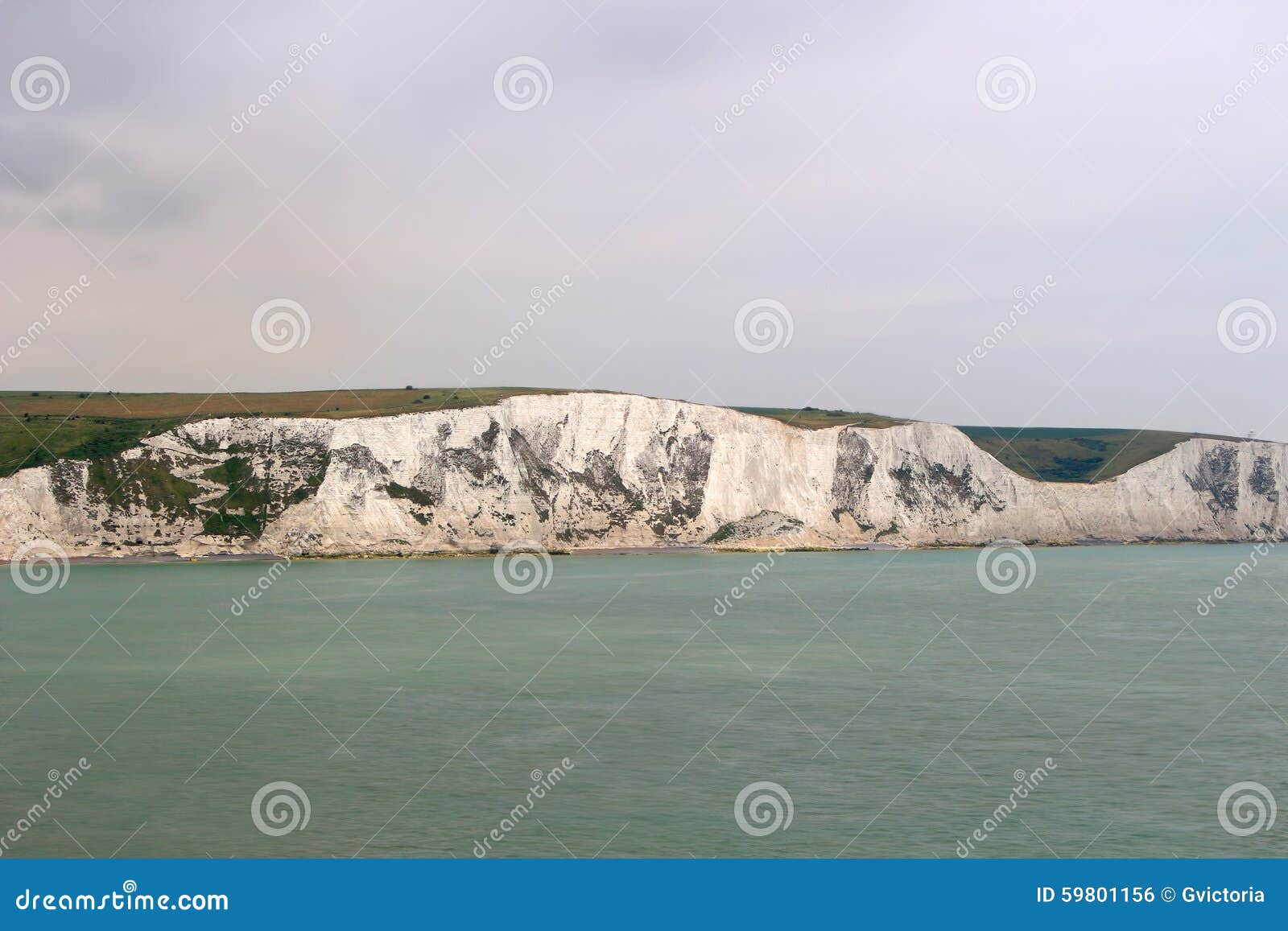 The White Cliffs of Dover England Stock Photo - Image of flint, ocean ...