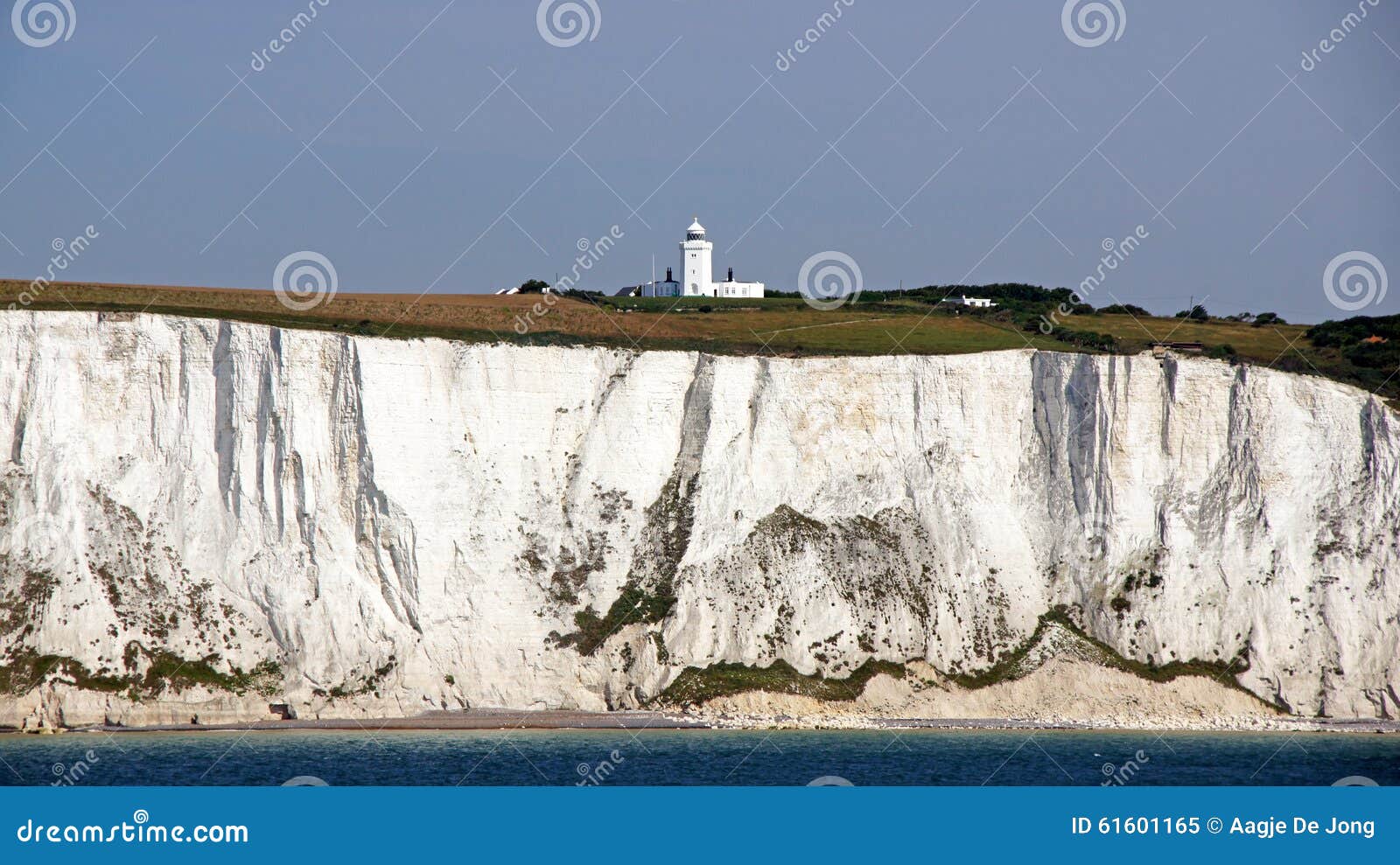 White Cliffs of Dover and Lighthouse Stock Image - Image of high, chalk ...