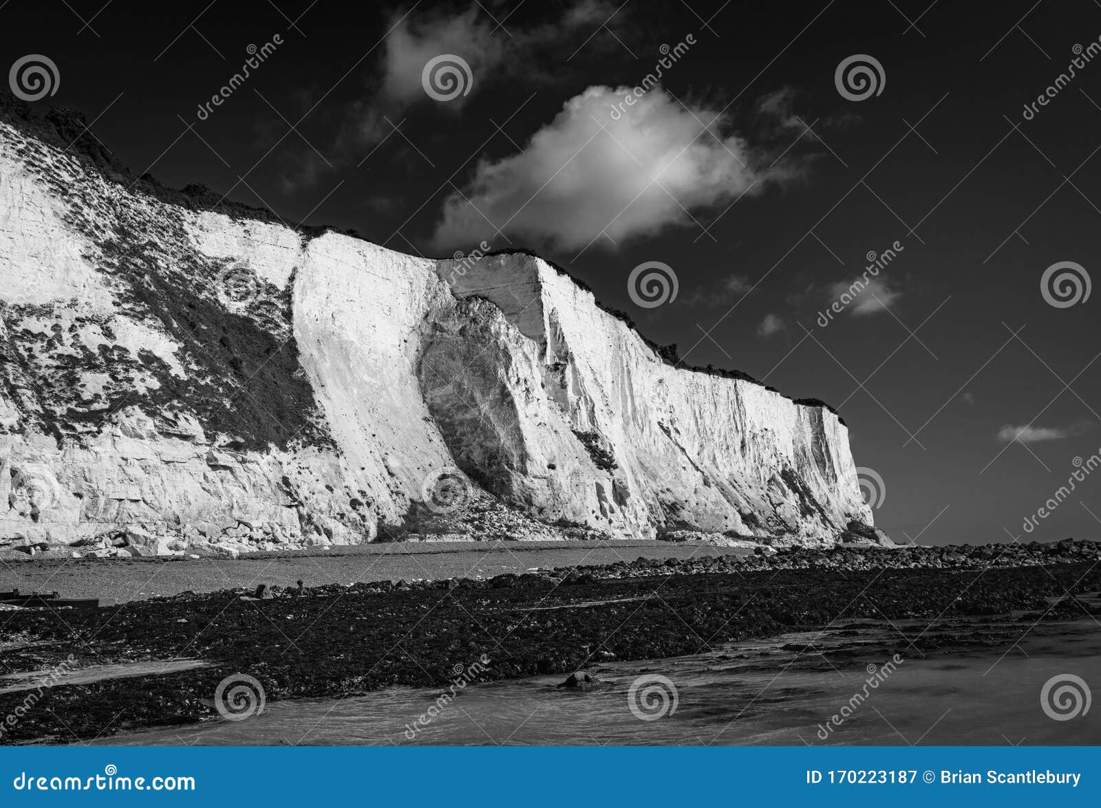 White Cliffs of Dover stock image. Image of limestone - 170223187