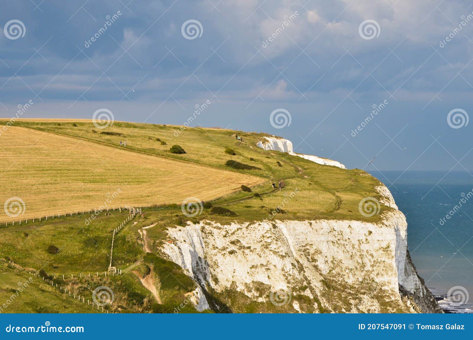 White Cliffs at Dover stock image. Image of sand, britain - 207547091