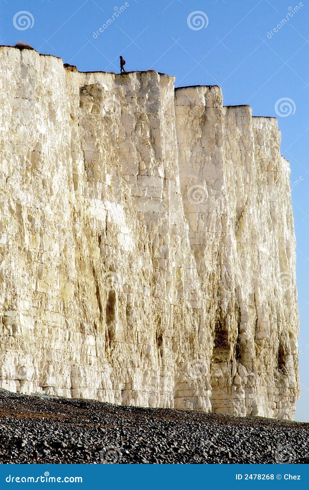White Cliffs in England stock photo. Image of vertical - 2478268