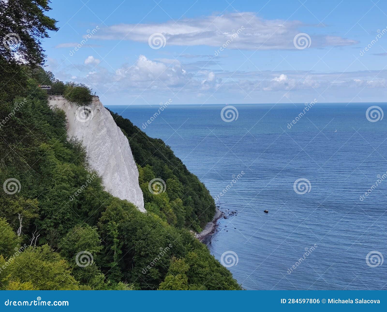 White Cliffs in Jasmund National Park in Rugen Stock Photo - Image of ...