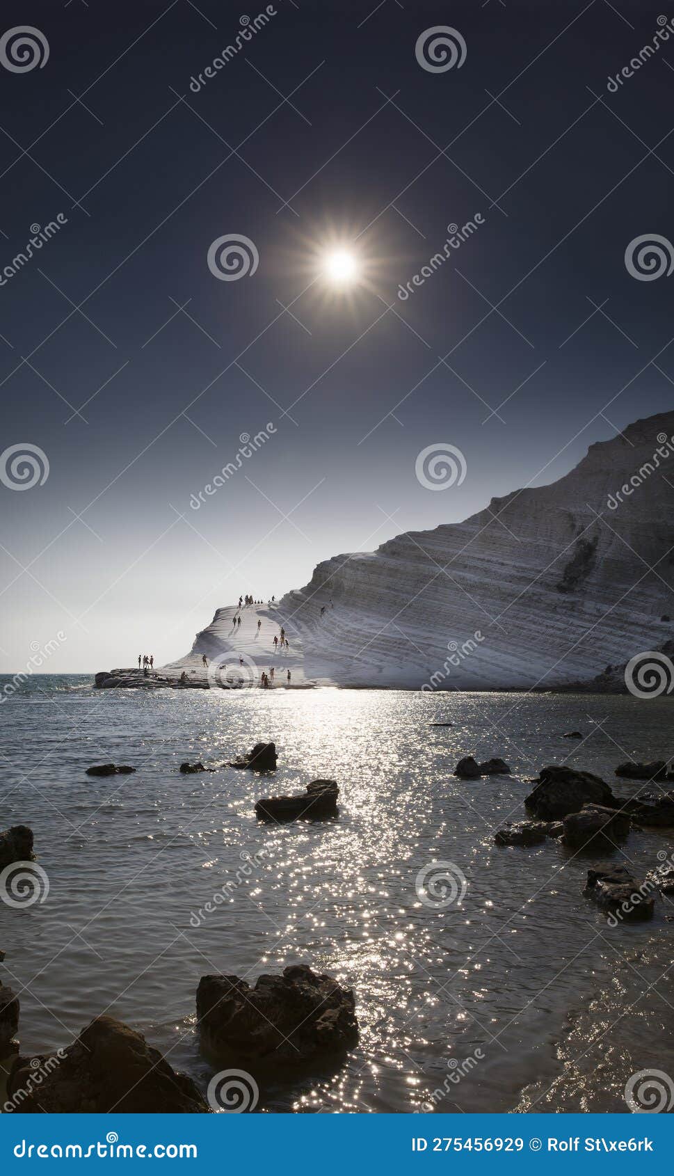 The White Cliffs of Scala Turchi, Sicily Stock Image - Image of turchi ...