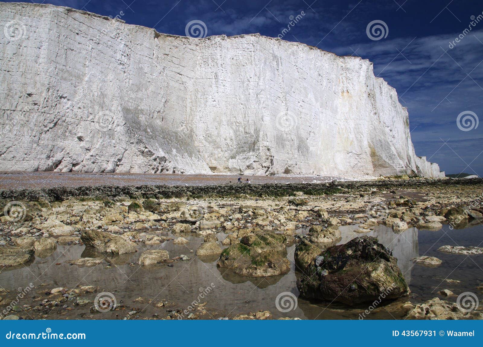 White Cliffs of South England Stock Image - Image of walking, green ...