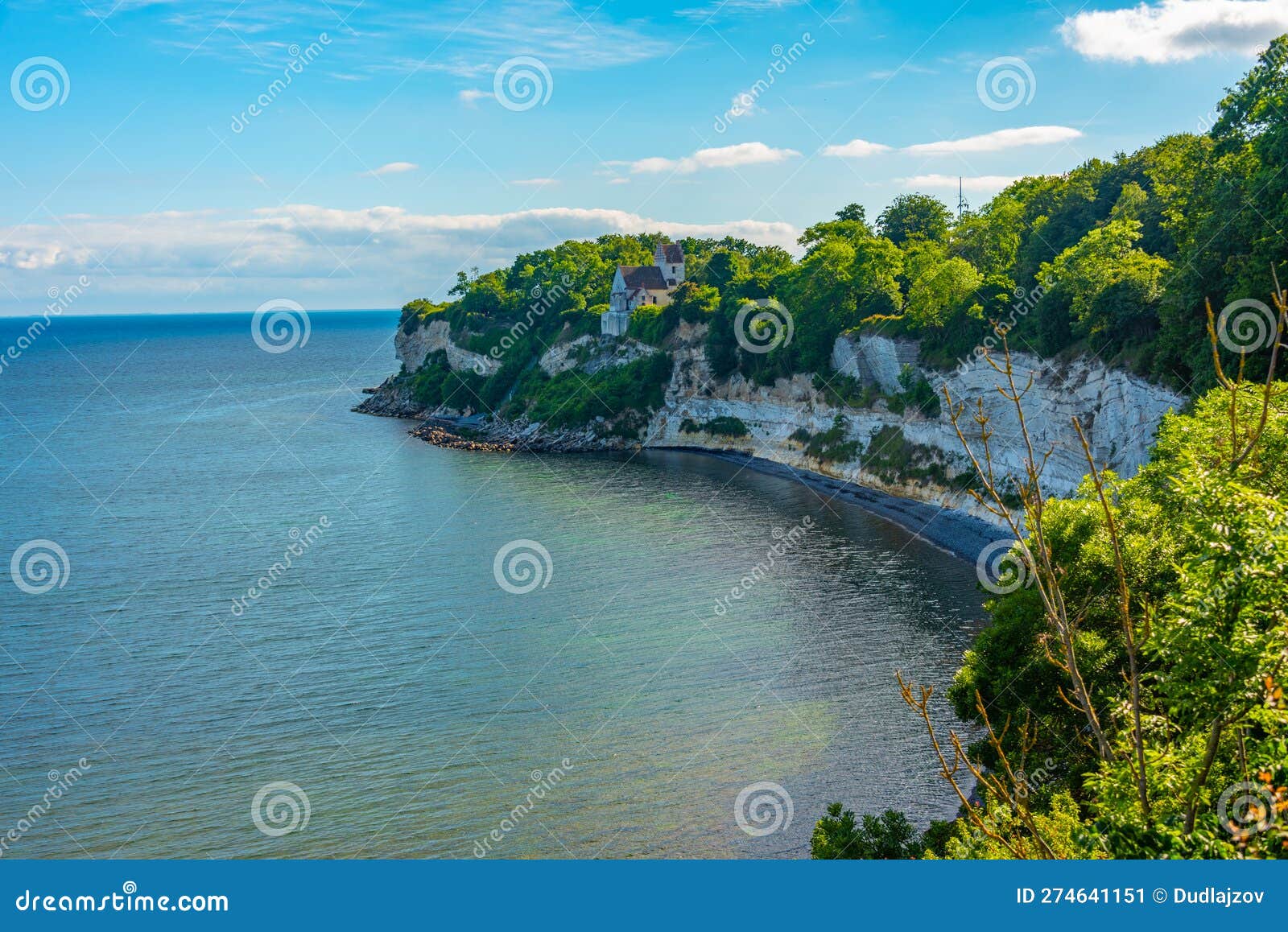 White Cliffs of Stevns Klint in Denmark Stock Image - Image of ocean ...