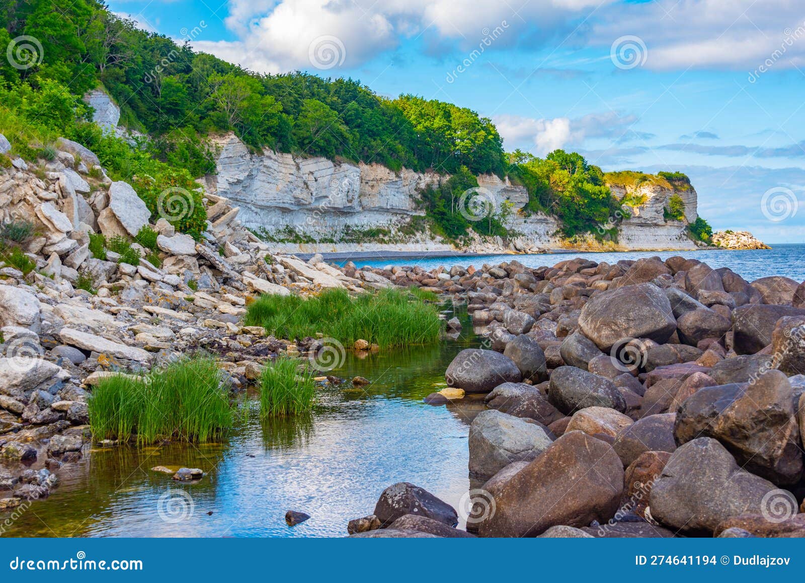 White Cliffs of Stevns Klint in Denmark Stock Photo - Image of dinosaur ...