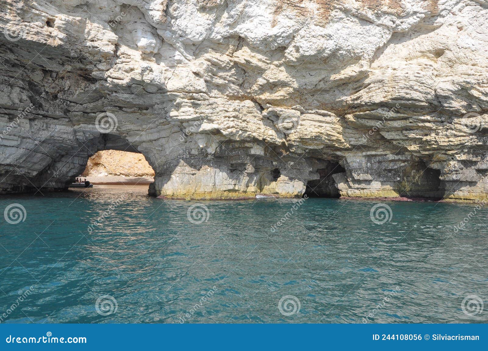 White cliffs in Vieste stock photo. Image of vieste - 244108056