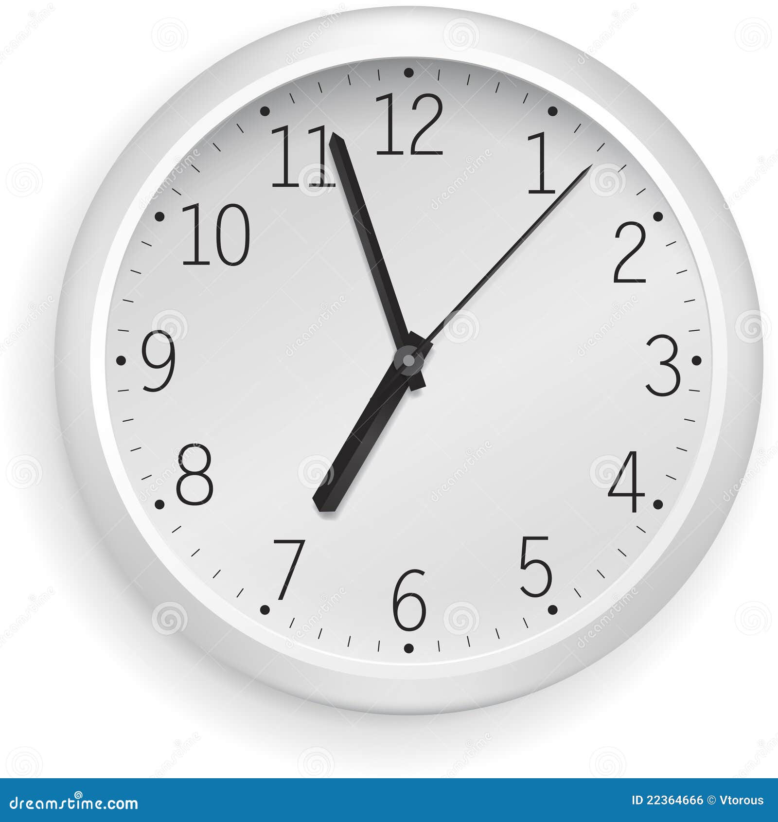White Clock With Red Dials - Time And Schedule Concept Stock ...