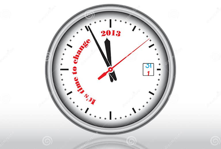 White clock stock vector. Illustration of minute, hour - 23051602