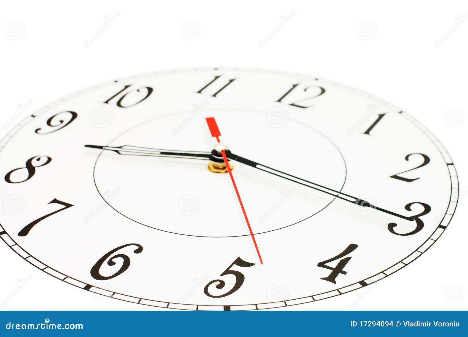 Clock Showing At 5 O`clock. Royalty-Free Stock Image | CartoonDealer ...
