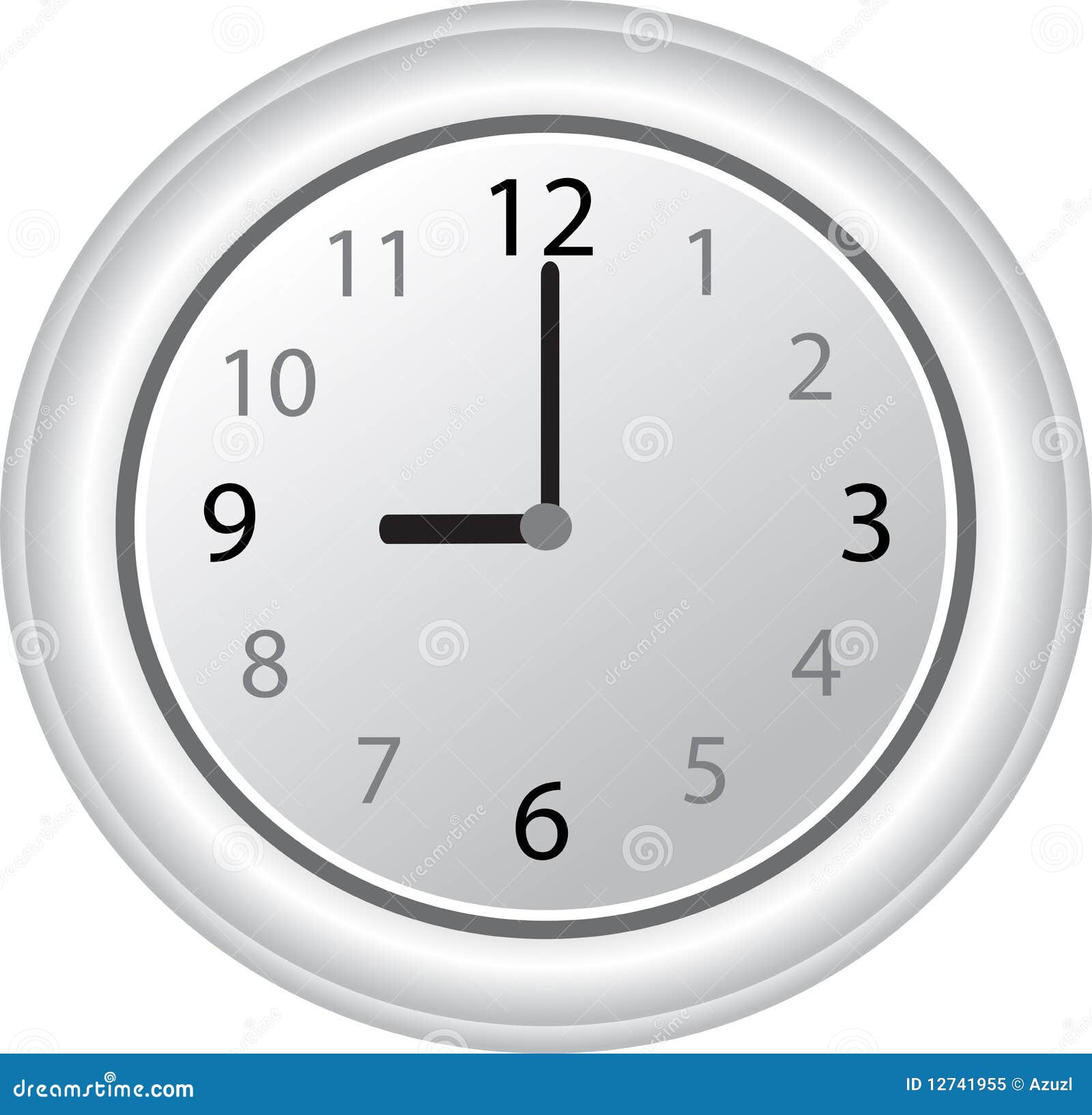 White Clock Vector Stock Illustrations – 126,883 White Clock Vector ...