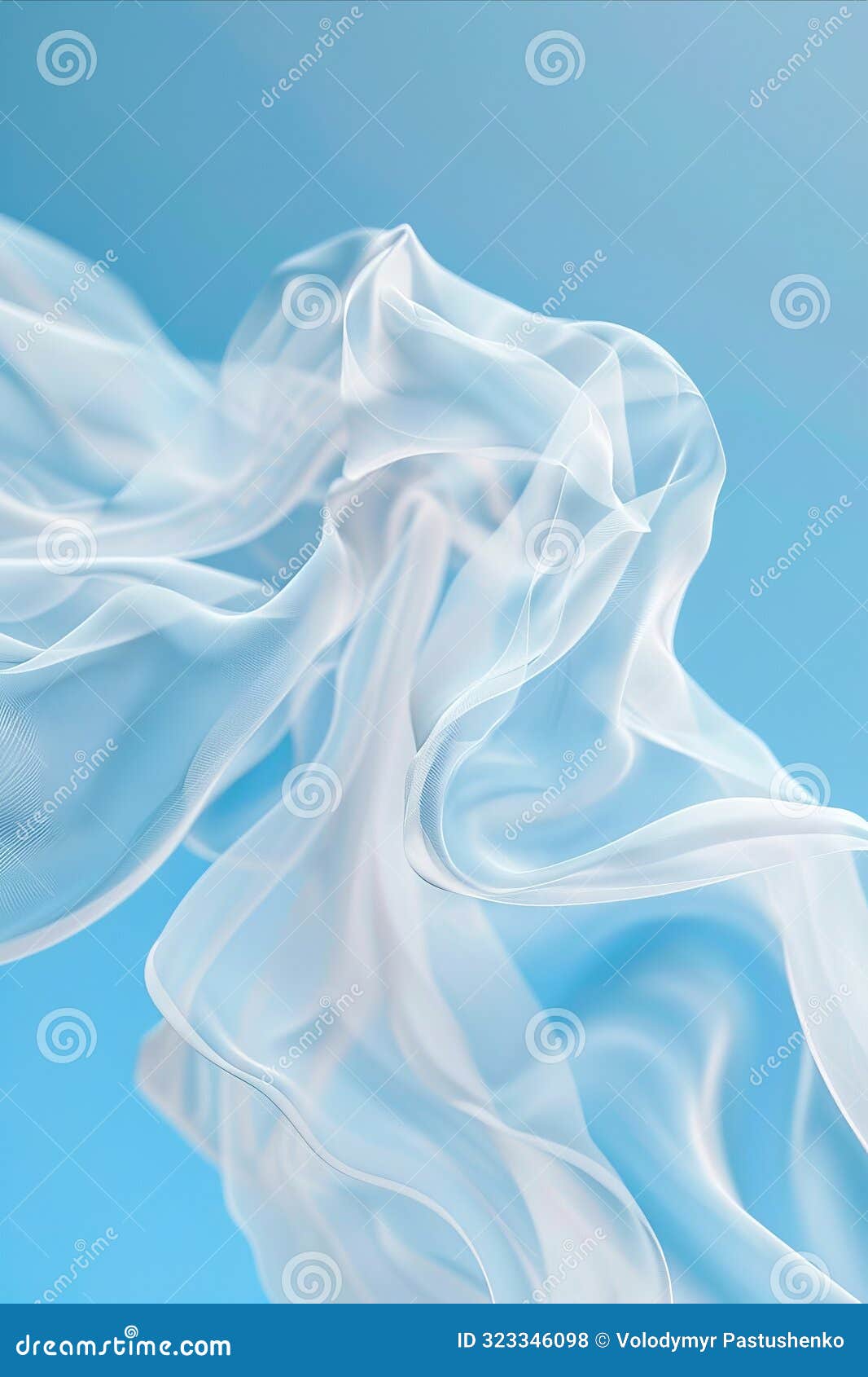 A White Cloth Blowing in the Wind Stock Photo - Image of white ...