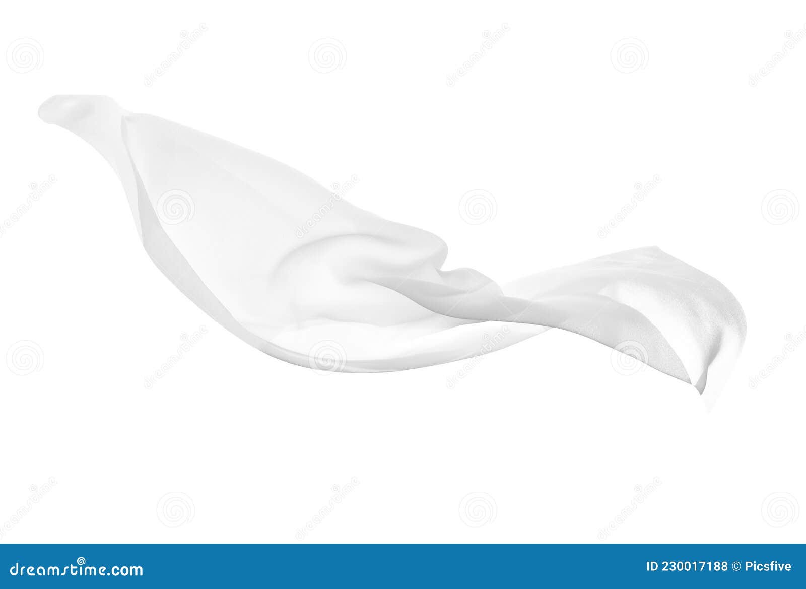 White Cloth Fabric Textile Wind Stock Photo - Image of isolated ...