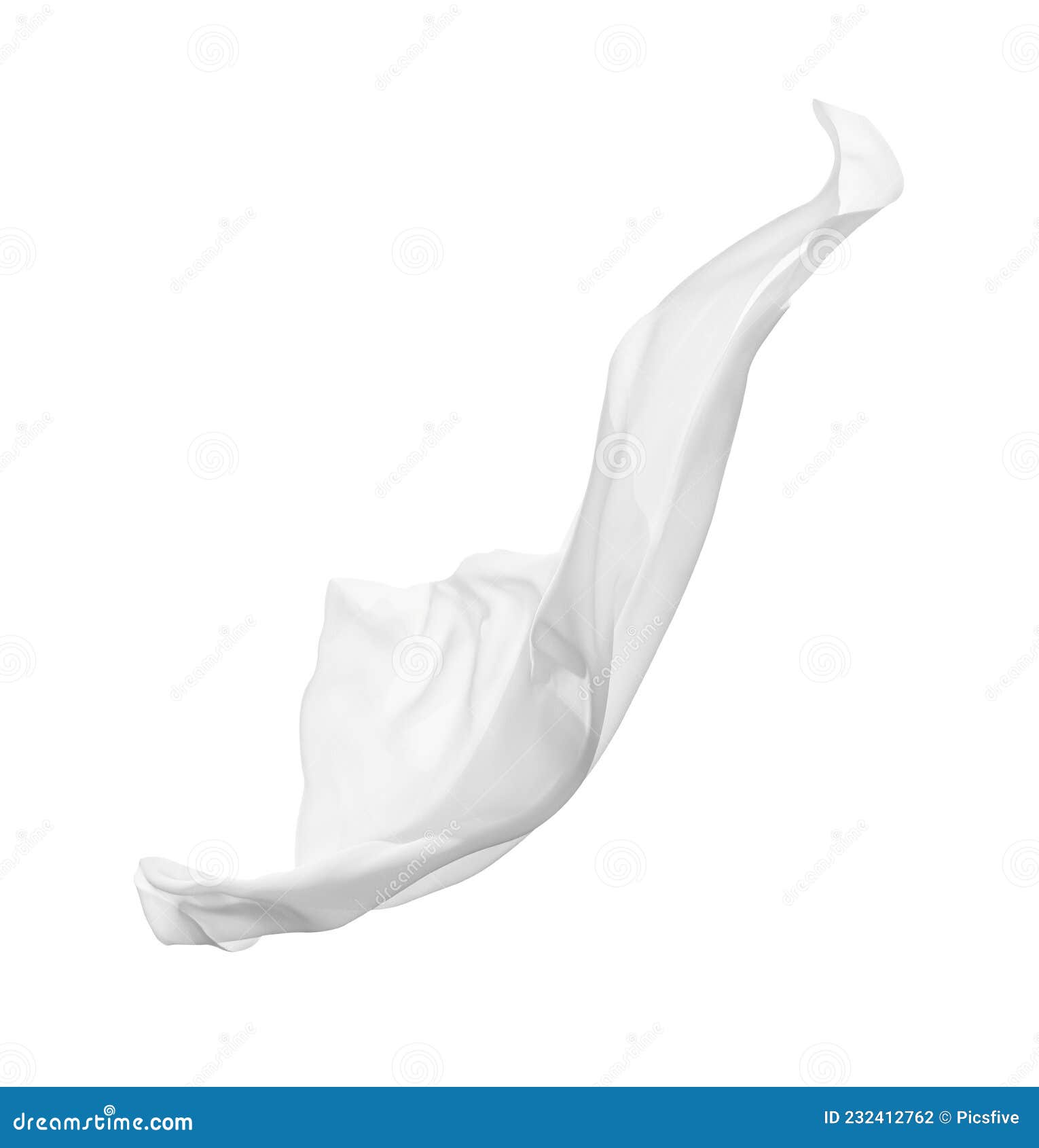 White Cloth Fabric Textile Wind Stock Photo - Image of form, motion ...