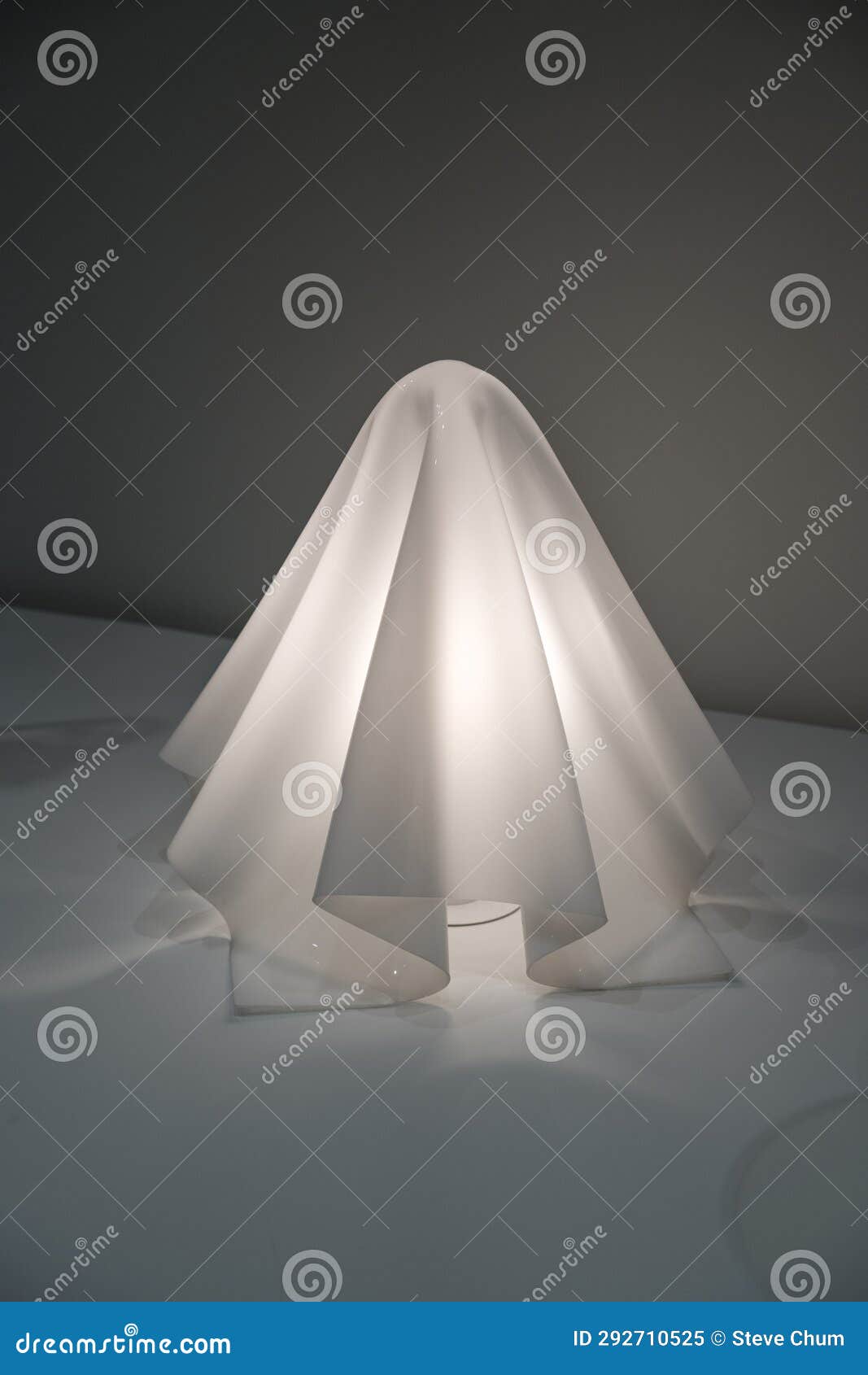 A White Cloth Ghost-shaped Lamp Stock Image - Image of event, light ...