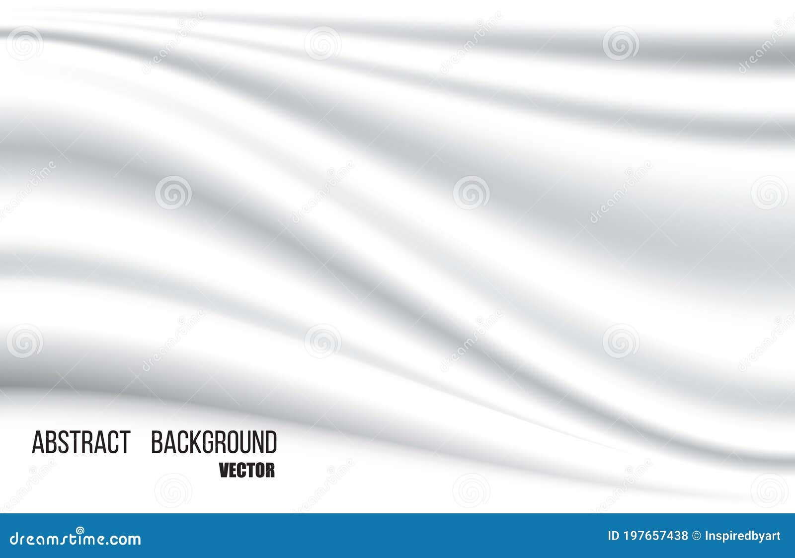 White Cloth Wave Abstract Background Stock Vector - Illustration of ...