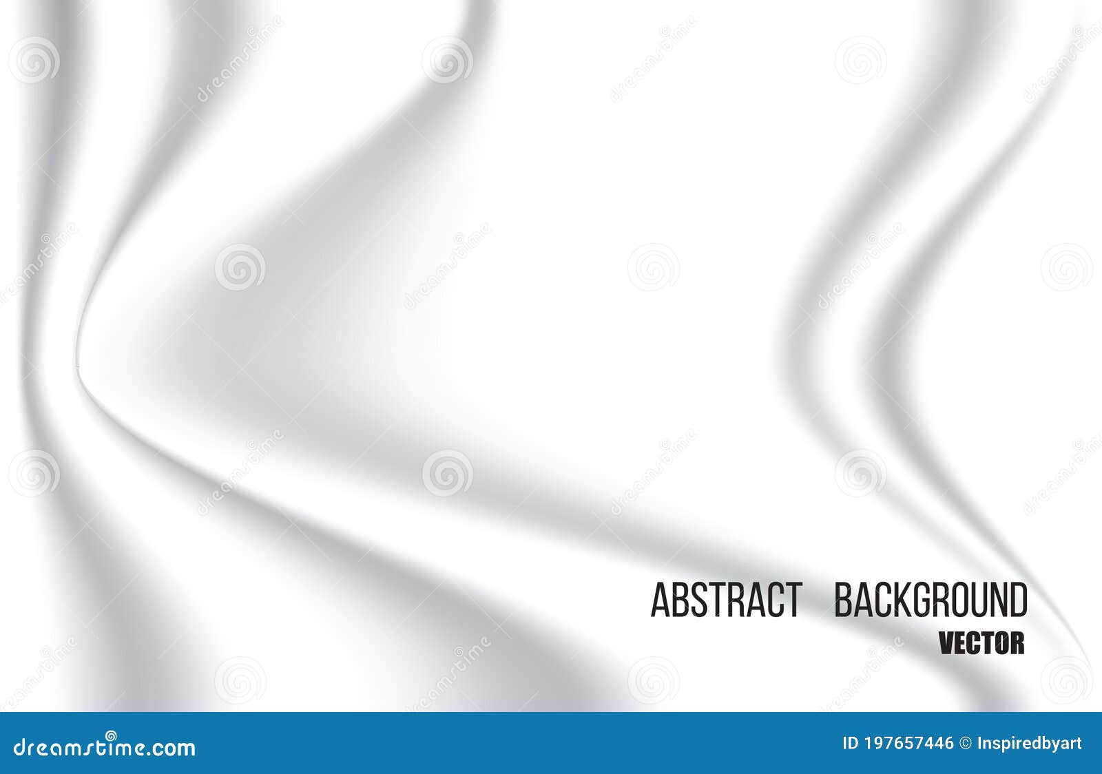 White Cloth Wave Abstract Background Stock Vector - Illustration of ...