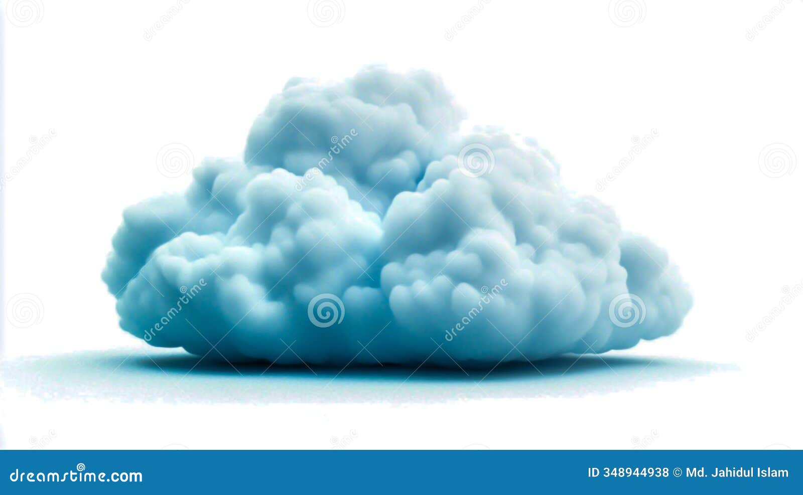 A White Cloud on a White Background Creates a Minimalist and almost ...