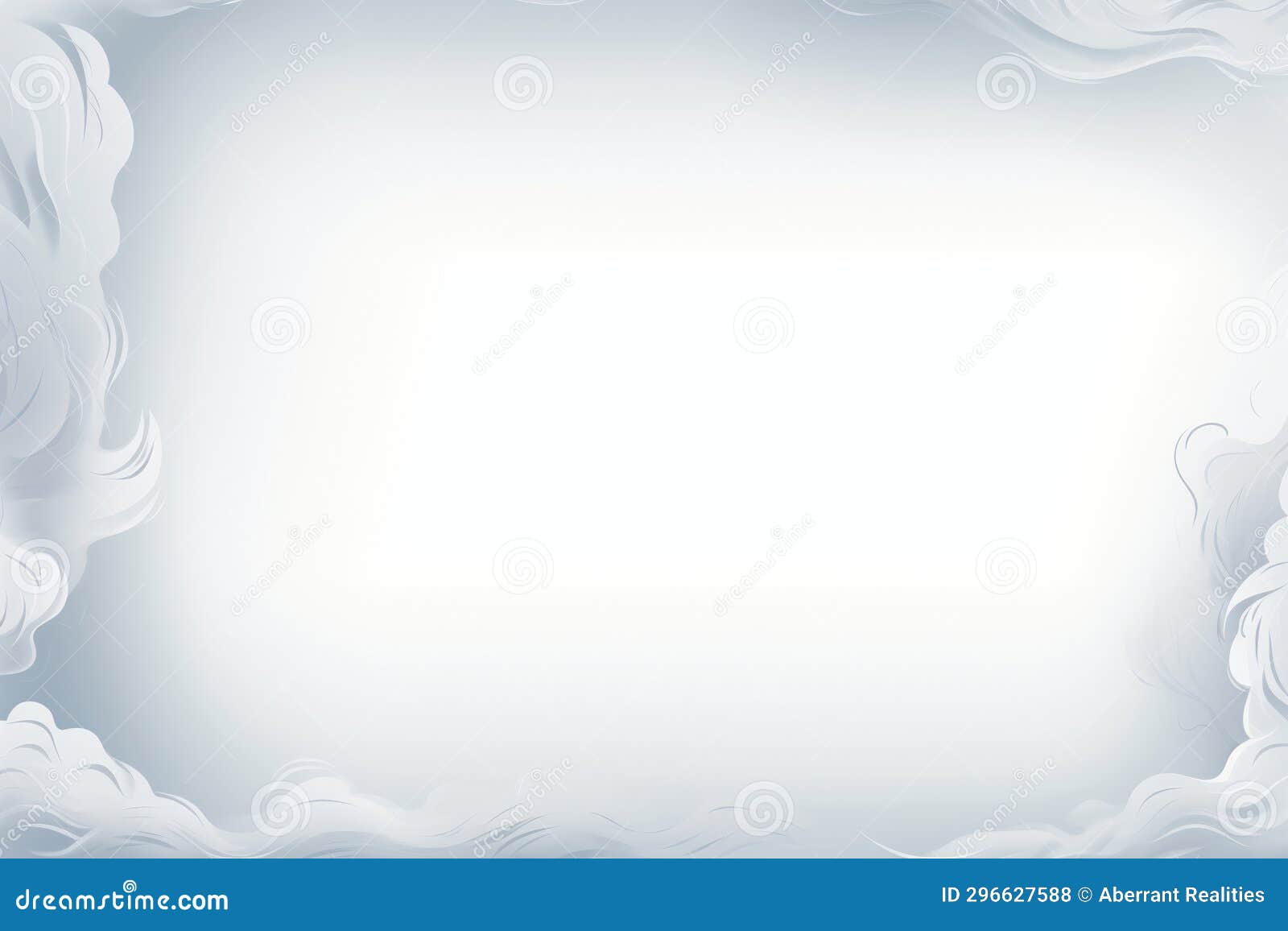 A White Cloud Background with a Square Frame in the Middle Stock ...