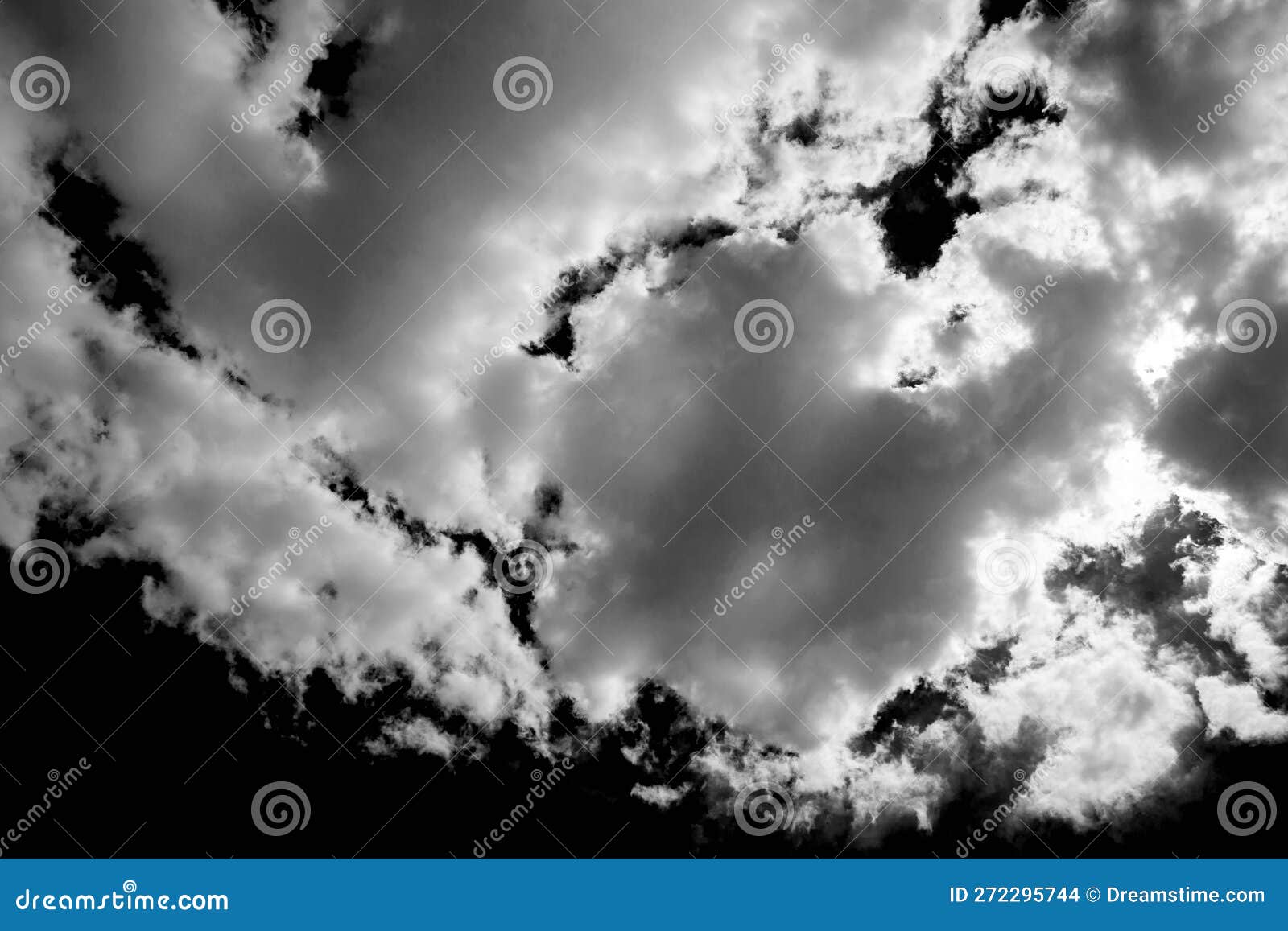 White Cloud on a Black Background. Dramatic Clouds Stock Photo - Image ...
