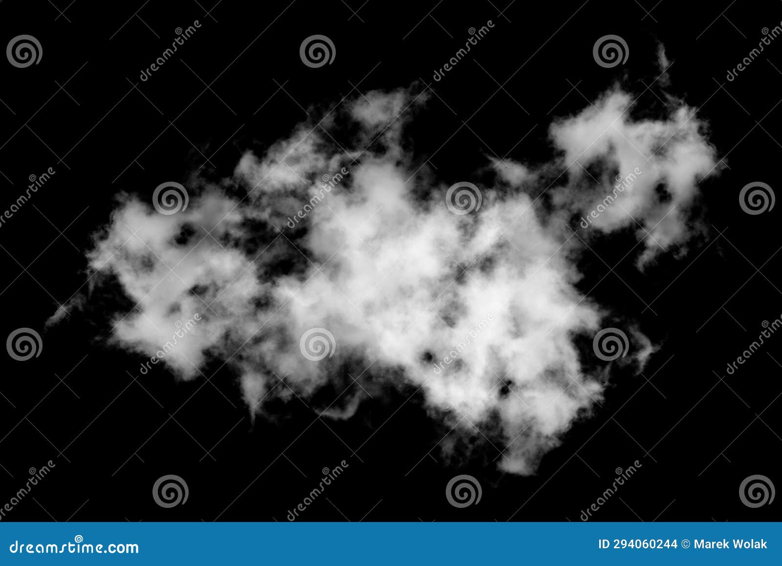 White Cloud, Black Background, Abstract Air and Smoke Stock Photo ...