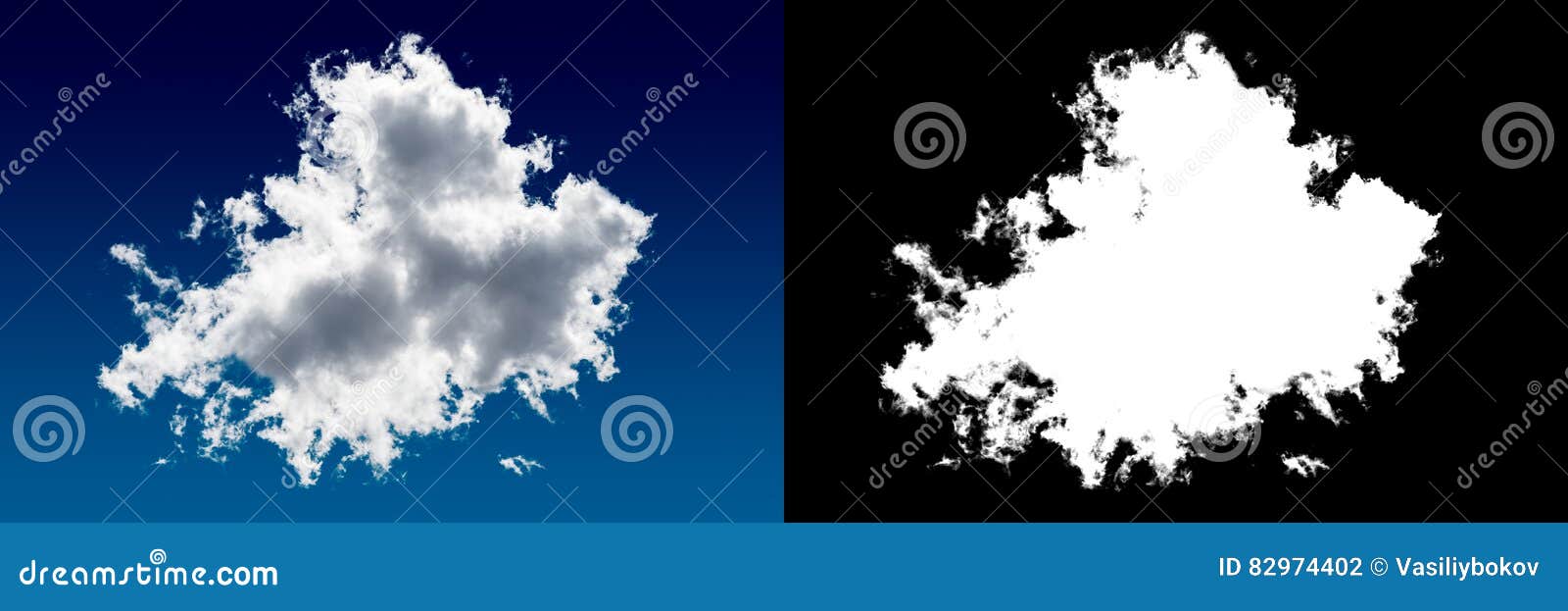 White cloud cut-out mask stock photo. Image of dream - 82974402