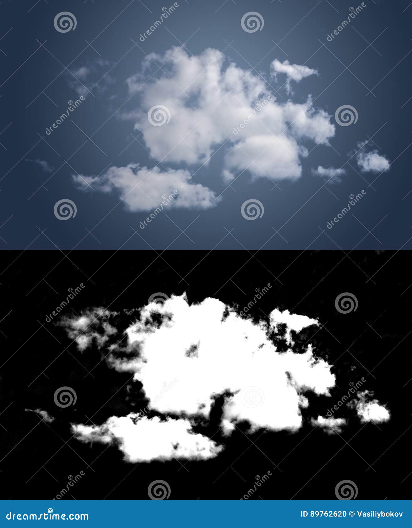 White cloud cut-out mask stock photo. Image of clip, clear - 89762620