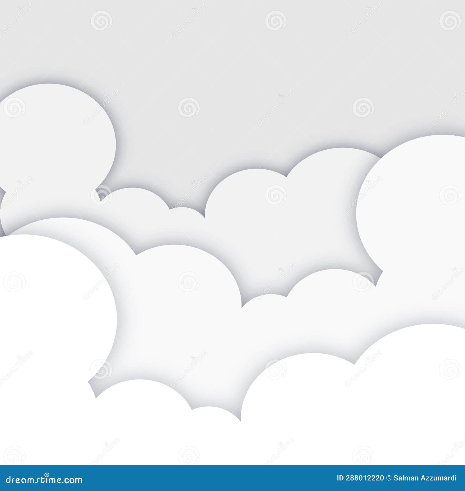 White Clouds Hug Each Other Stock Vector - Illustration of cloud ...