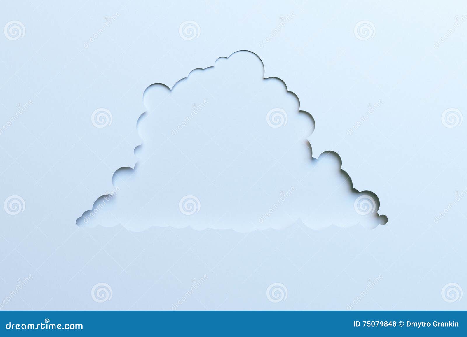 White Cloud Symbol for Web Design. Stock Illustration - Illustration of ...