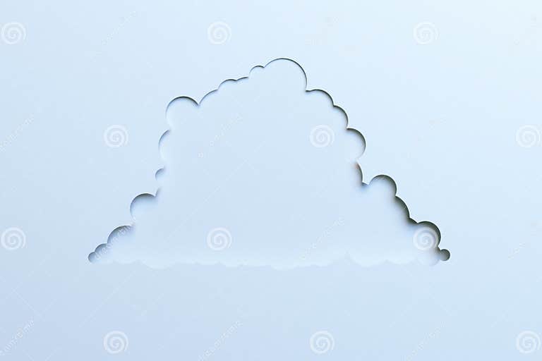 White Cloud Symbol for Web Design. Stock Illustration - Illustration of ...