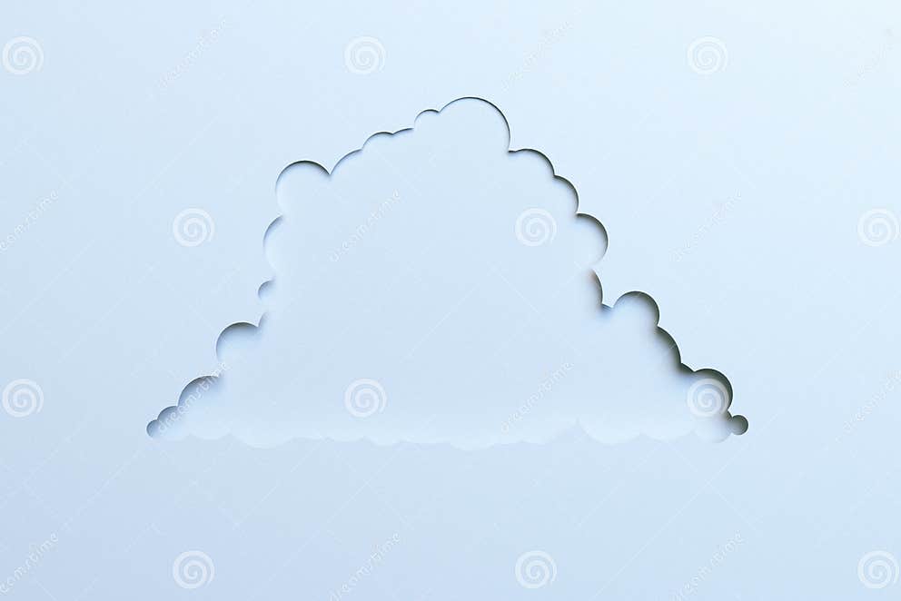 White Cloud Symbol for Web Design. Stock Illustration - Illustration of ...