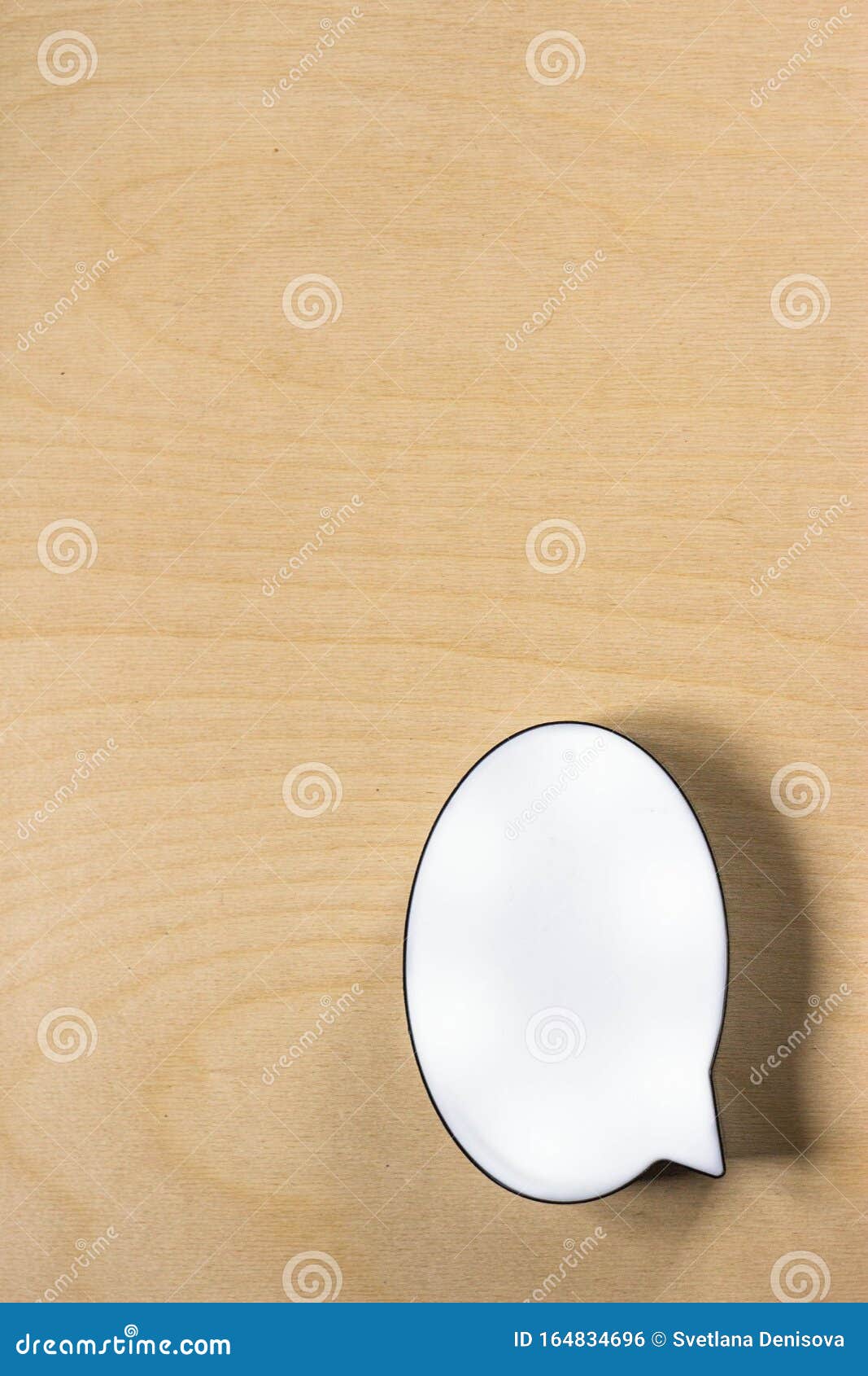 White Cloud for Text on Wooden Background. Stock Photo - Image of ...