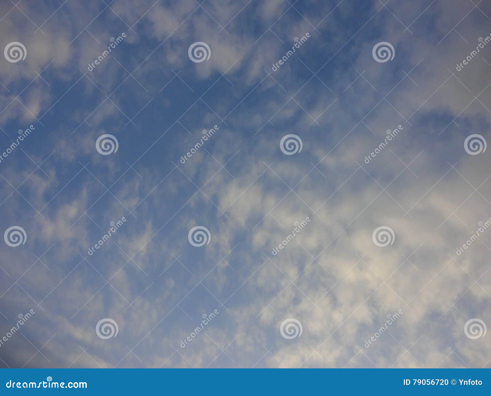 White Clouds with Autumn Blue Sky Stock Photo - Image of white ...