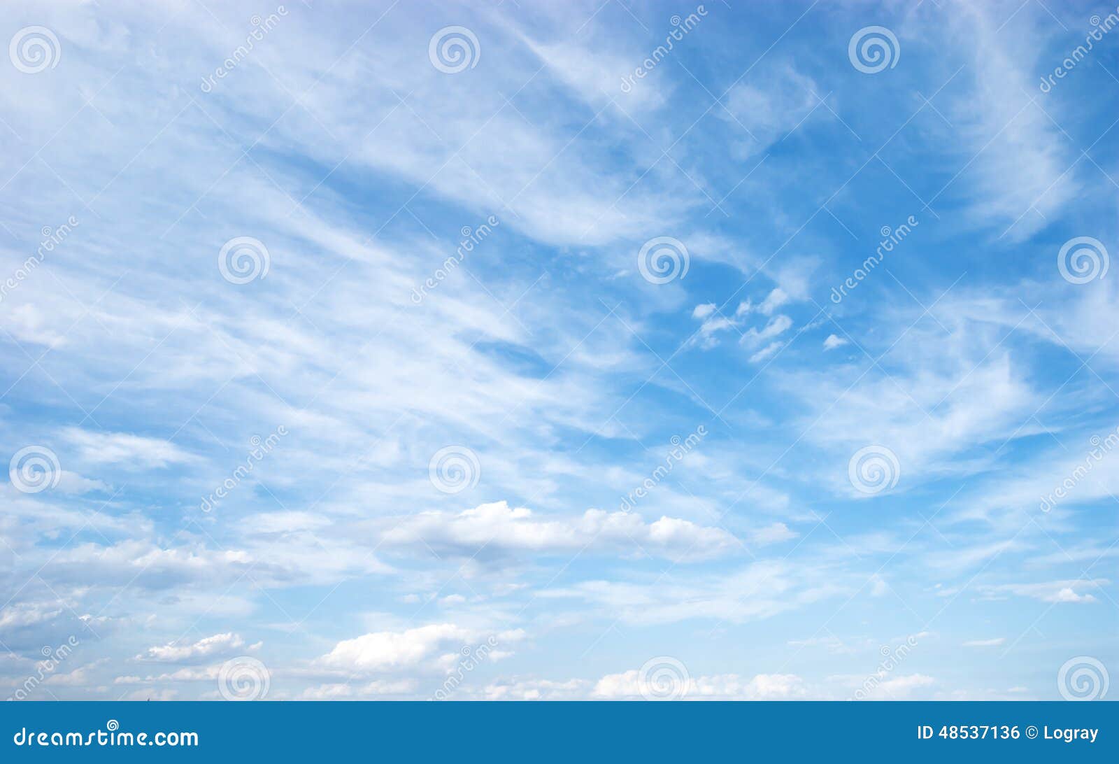 White Clouds on Blue Sky. Day Stock Photo - Image of scene, haven: 48537136
