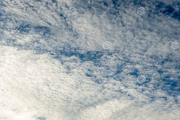 White Clouds on a Blue Sky. Feather Clouds in the Sky, Cloud Background Stock Photo - Image of ...