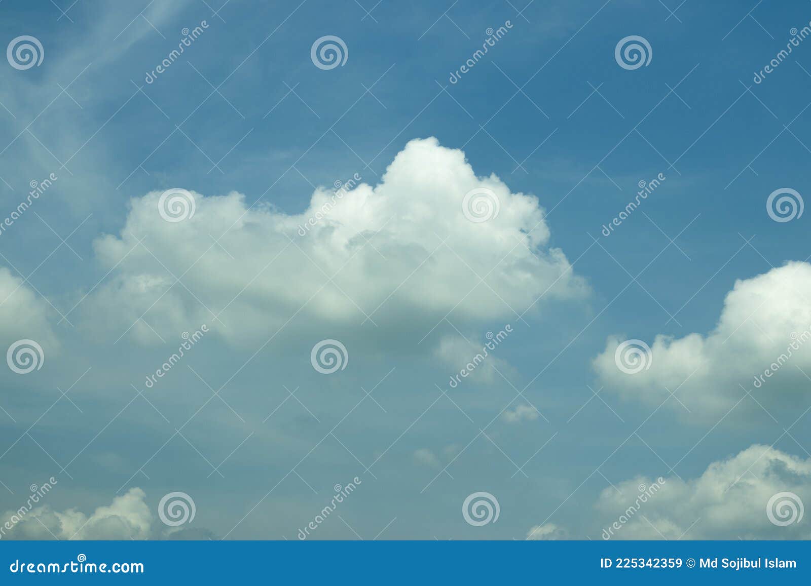 The White Clouds in the Blue Sky that a Wonderful Creation of Allah ...