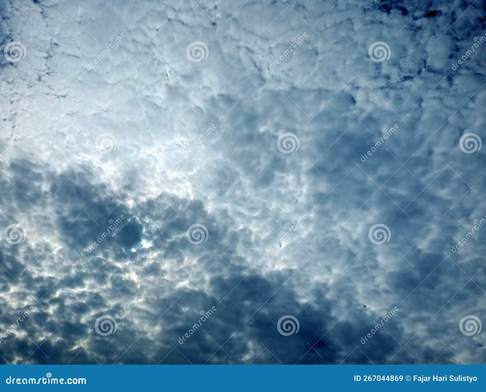 White Clouds Filled the Sky on a Dim Day Stock Image - Image of clouds ...