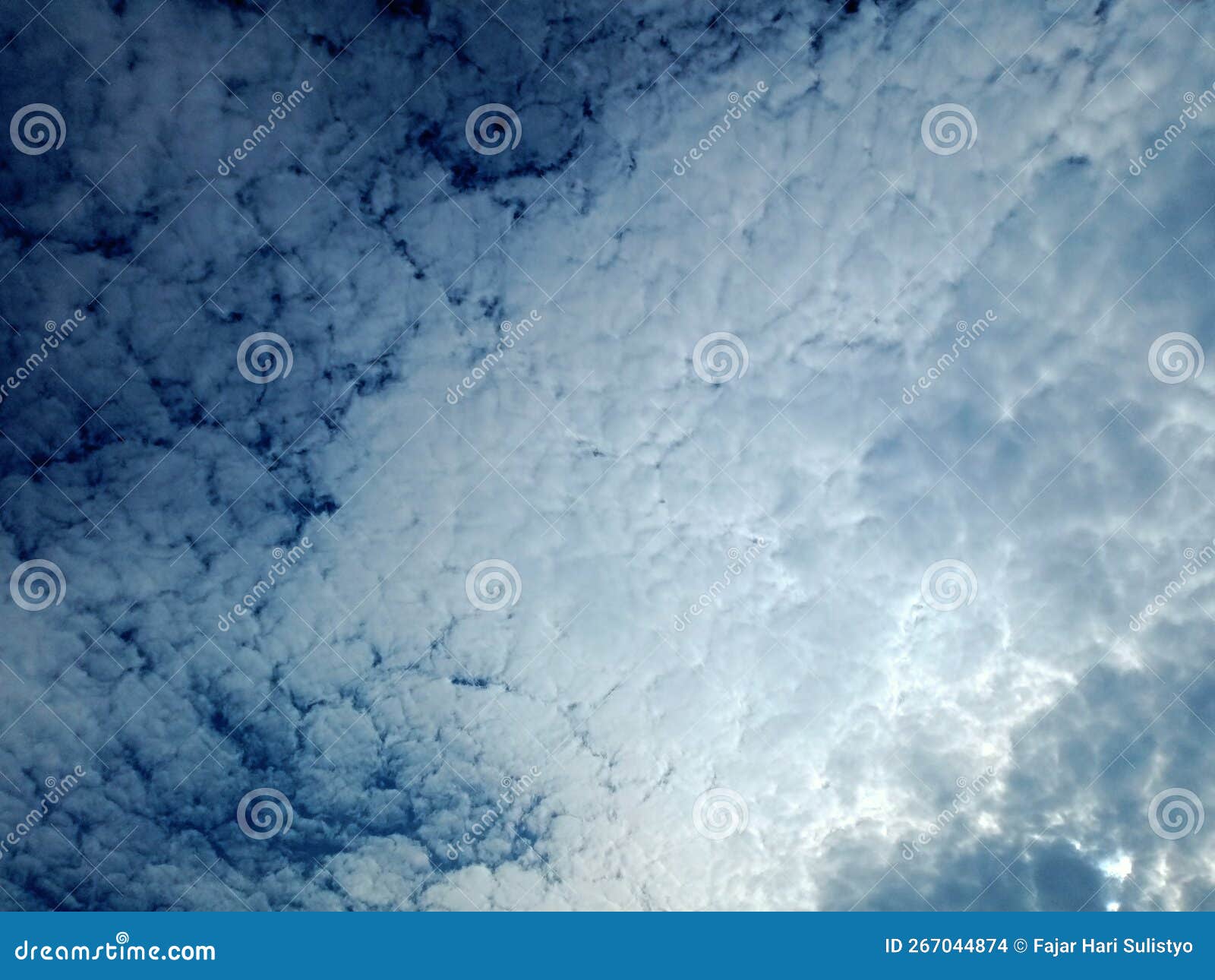 White Clouds Filled the Sky on a Dim Day Stock Photo - Image of winter ...