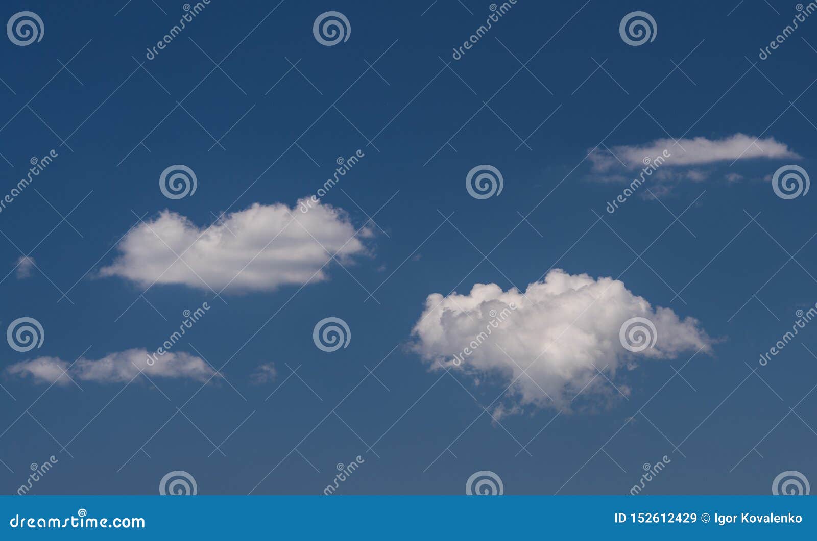 White Clouds Float Across the Blue Sky Stock Image - Image of ...