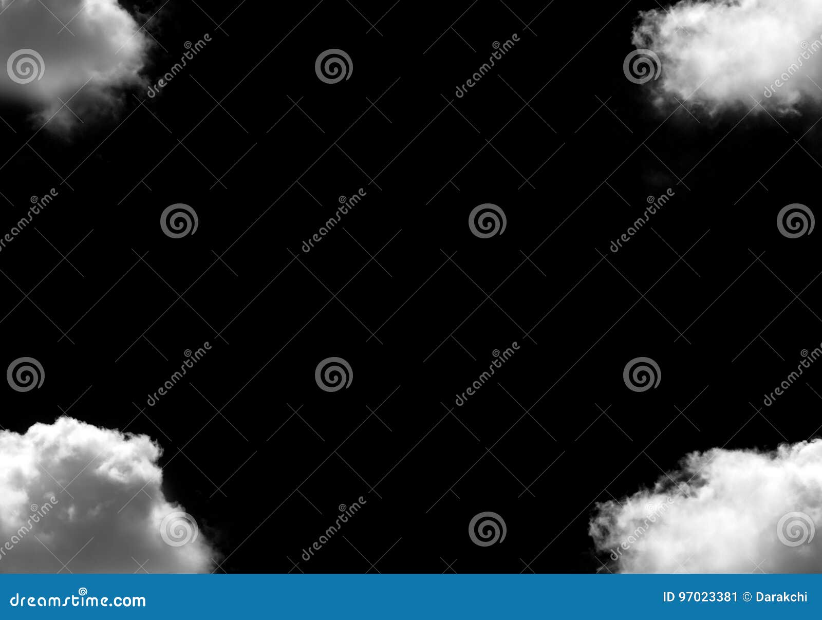 White Clouds Frame Template Stock Illustration - Illustration of high ...