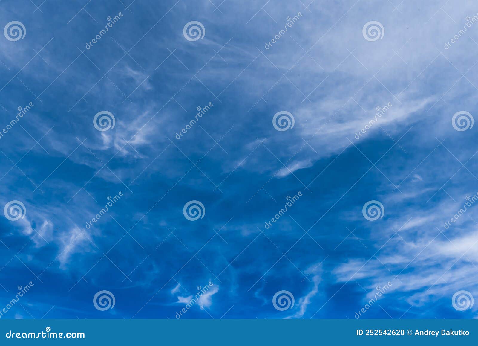 White Clouds Mild Windy Weather Nature Background Sky Stock Photo ...