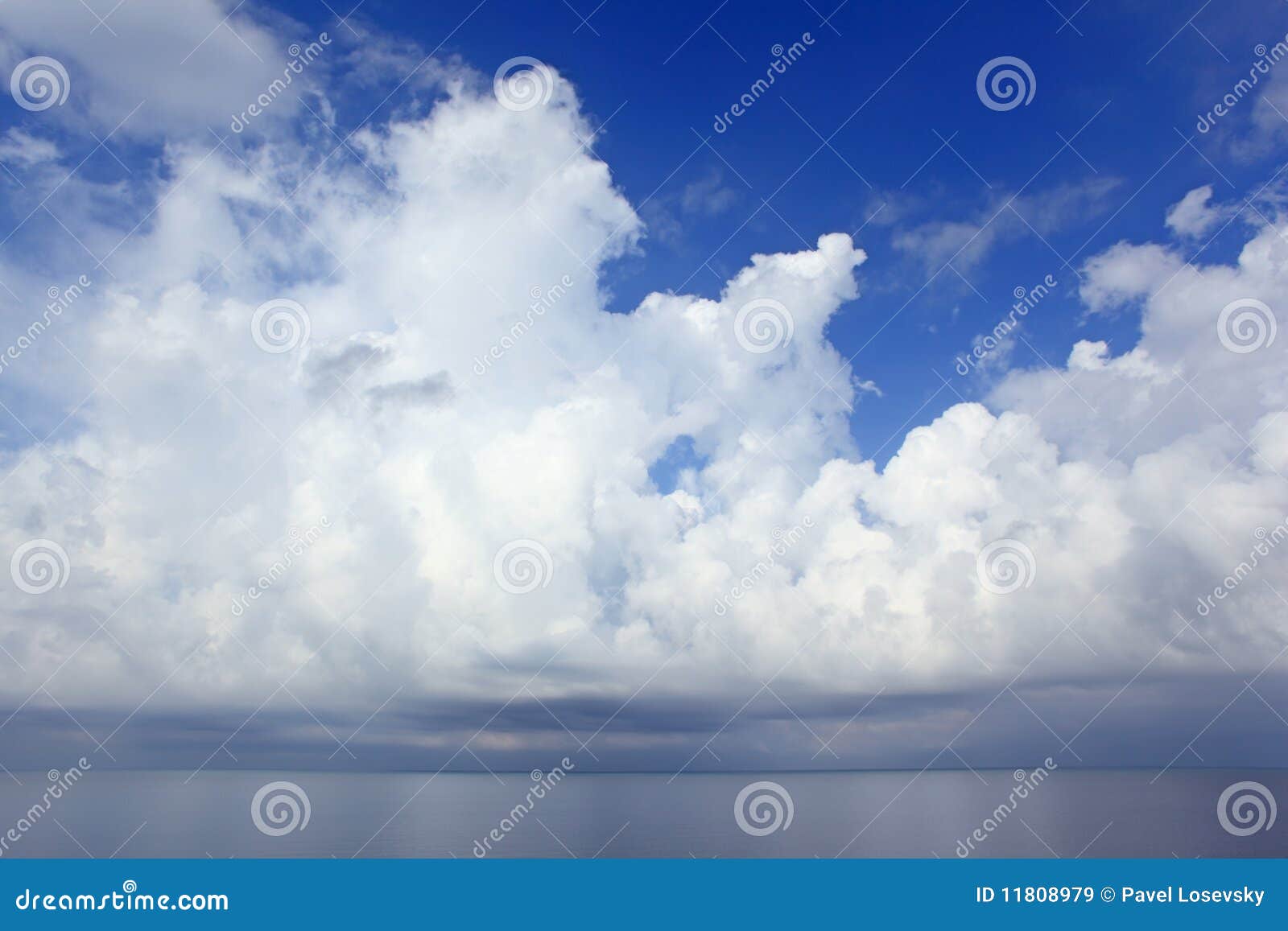 White clouds over sea stock image. Image of wave, scene - 11808979